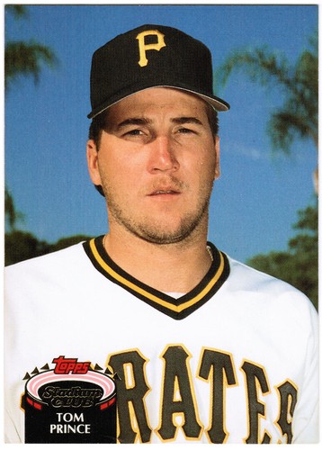 1992 Topps Stadium Club 332 Tom Prince Pittsburgh Pirates Baseball Card ...