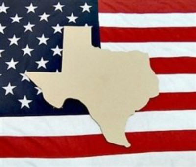 Wood Texas Shape, State Cutout, MDF Wood Cutout, Wooden Paintable Craft ...
