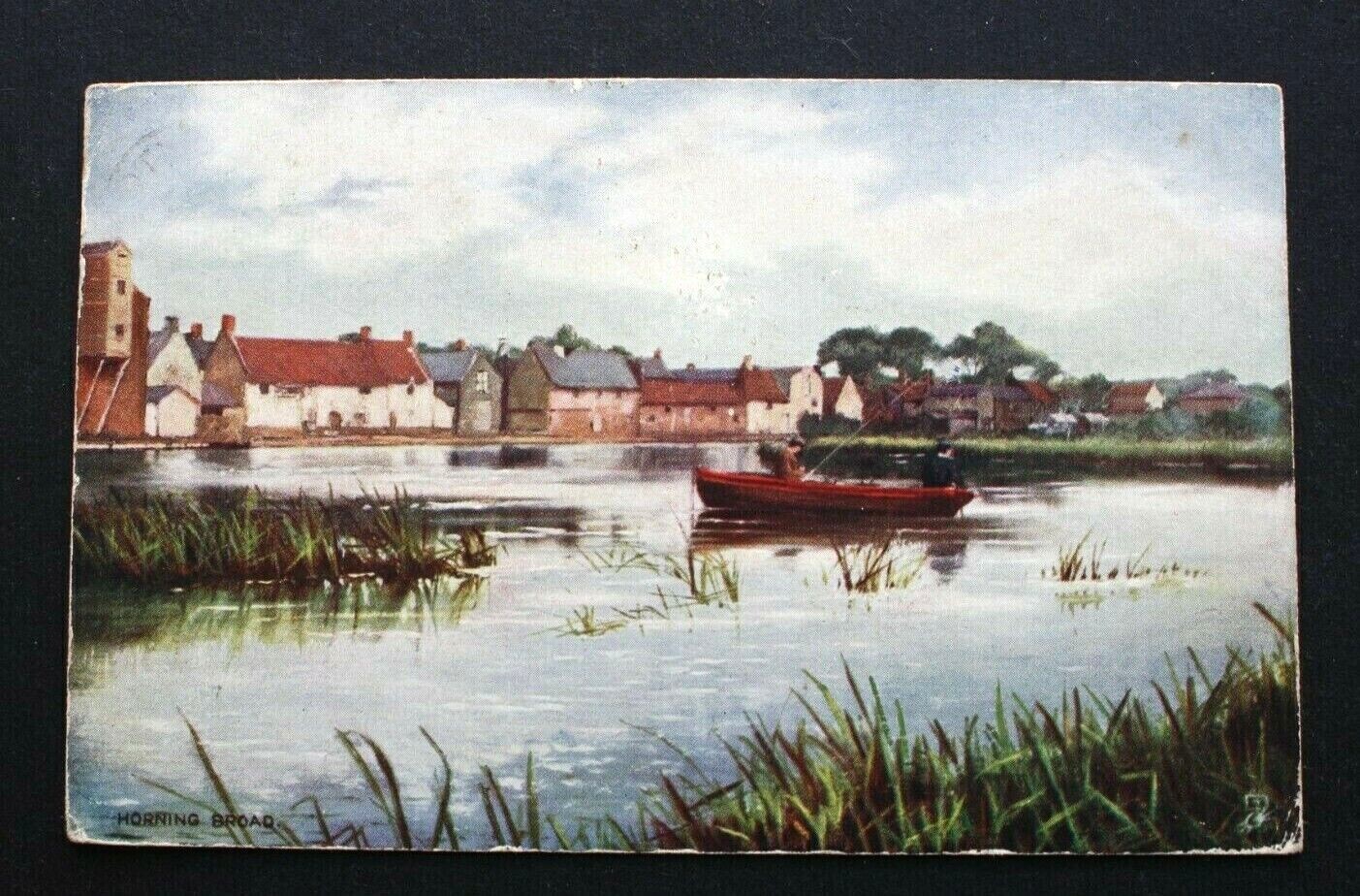 Buxton, Norfolk 1906 postmark on a Horning postcard to Miss. L. Webb, 1 ...