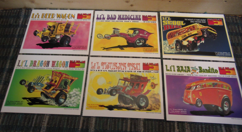 MONOGRAM TOM DANIEL / BILL FRAUHIGER 1/24 CONCEPT SNAP KIT ART PRINTS ...