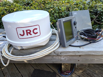 JRC 1000 Radar Scanner Display Head & Dome NKE-1053 JMA 1010 w/cable ...
