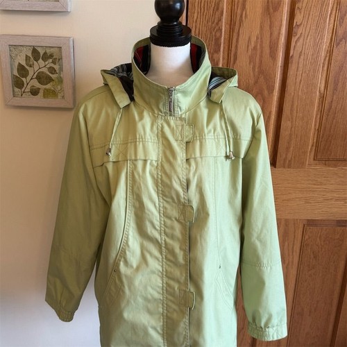 Mackintosh Women's Green Spring Jacket Large Removable Hood Packable ...