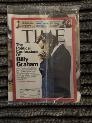 AUGUST 20 2007 TIME MAGAZINE, THE POLITICAL CONFESSIONS OF BILLY GRAHAM ...