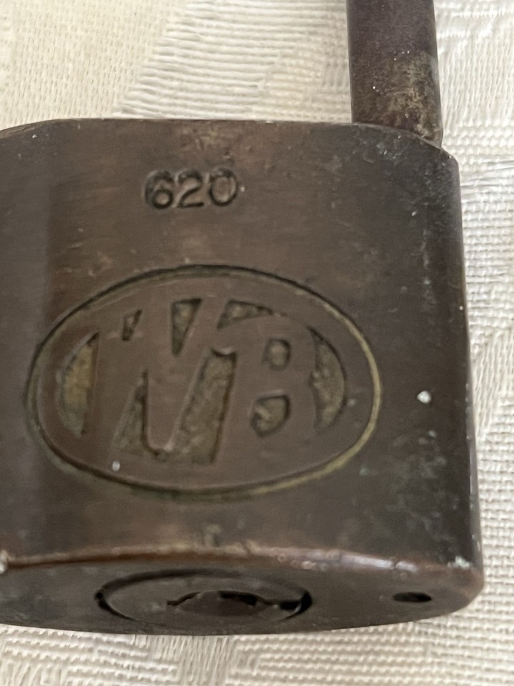Vintage Sinclair Oil Co 620 B W Logo Brass Padlock WILSON BOHANNAN ...