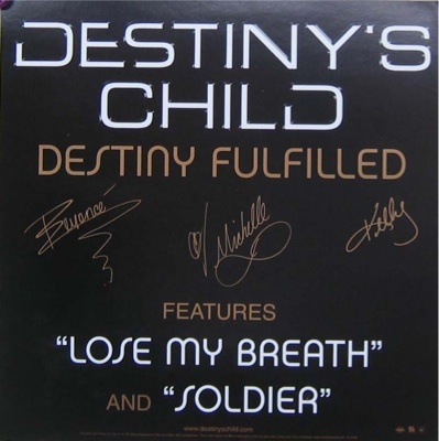 DESTINY'S CHILD POSTER, DESTINY FULFILLED (SQ7) | eBay