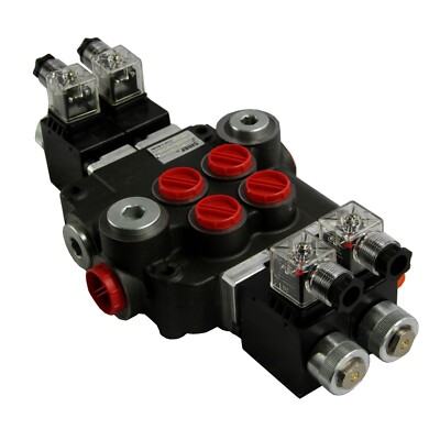 SOLENOID OPERATED 2 SPOOL CONTROL VALVE 12 VOLT 21 GPM 882 | eBay