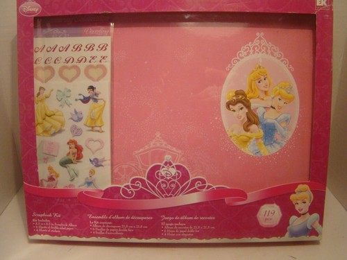 Disney Princesses 8" x 8" Scrapbook Kit 119 Pieces Open Box | eBay