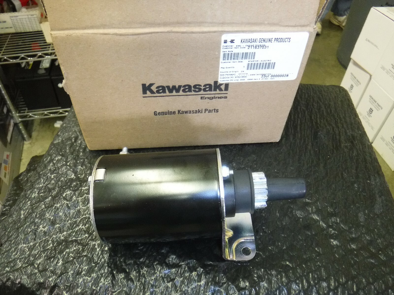 KAWASAKI ELECTRIC STARTER 21163-7031, OEM ORIGINAL | eBay