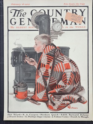 1925 The Country Gentleman magazine cover. Art by E.M. Jackson | eBay