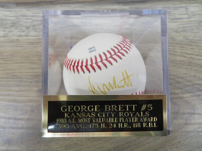 GEORGE BRETT - Autographed Baseball - Kansas City Royals - HOF | eBay