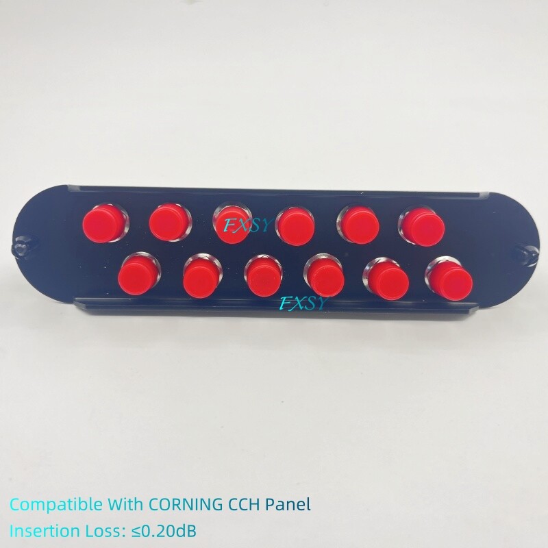 Fiber Optical Panel 12 FC UPC OS2 Adapter Compatible CORNING CCH-01U ...