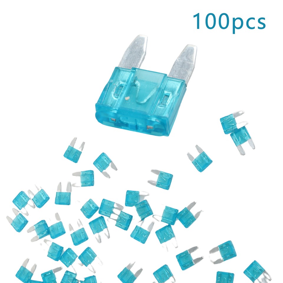 ATM 15A Mini Blade Style Fuse 100 Pieces for 12 Volt Cars Trucks Boats ...