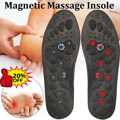 Magnetic Therapy Gel Replacement Shoe Insoles Bio Inserts Neuropathy ...