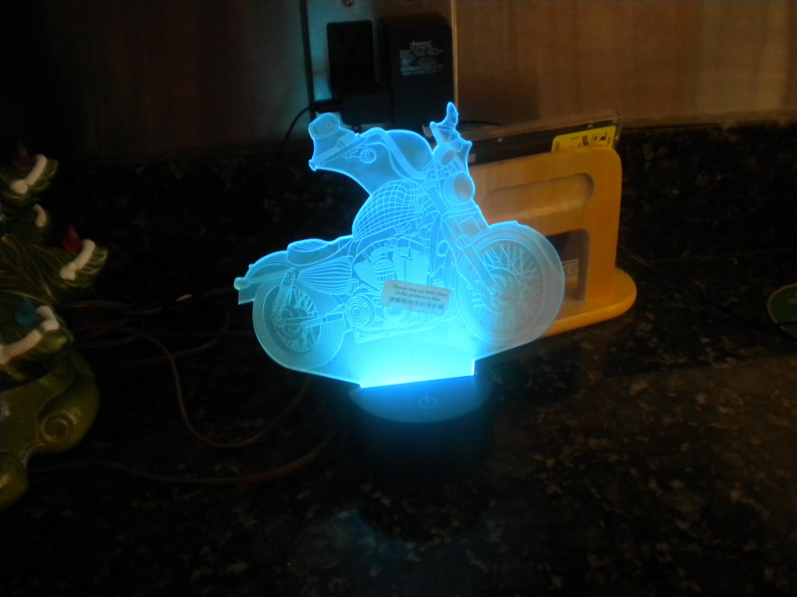 3D Motorcycle Night Light 3D Illusion Lamp LED Motorcycle Table Lamps 7 ...