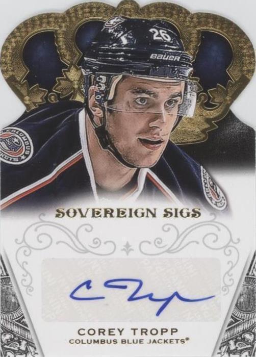 2013-14 Panini Crown Royale - Sovereign Signatures Corey Tropp #SO-CTR ...