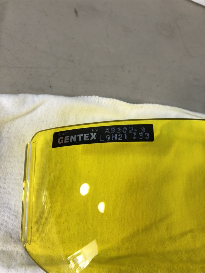 GENTEX HGU-56P YELLOW/AMBER HIGH CONTRAST OUTER VISOR PILOT FLIGHT ...