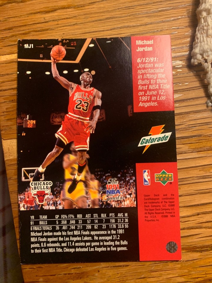june 12 1991 upper deck michael jordan mj | eBay