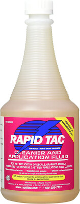 Rapid Tac - Application Fluid for Vinyl Wraps Decals- 32 oz with ...