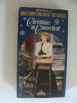 Christmas in Connecticut (VHS) Barbara Stanwyck Dennis Morgan Sydney ...
