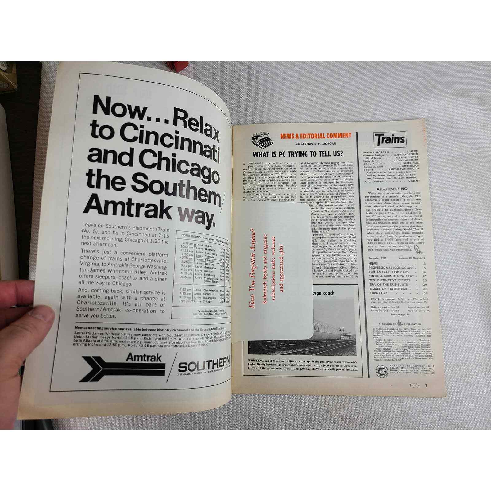 Trains Magazine Volume 73 Number 2 December 1971 | eBay