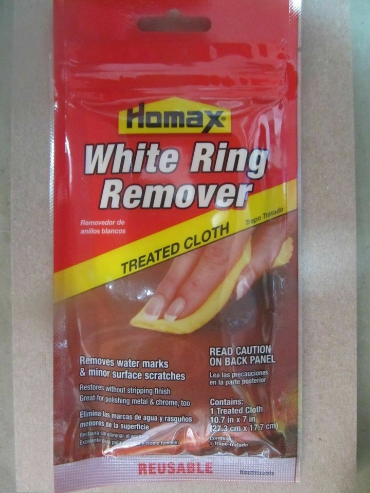 Homax White Ring Remover Treated Cloth Remove water marks #2236 NEW | eBay