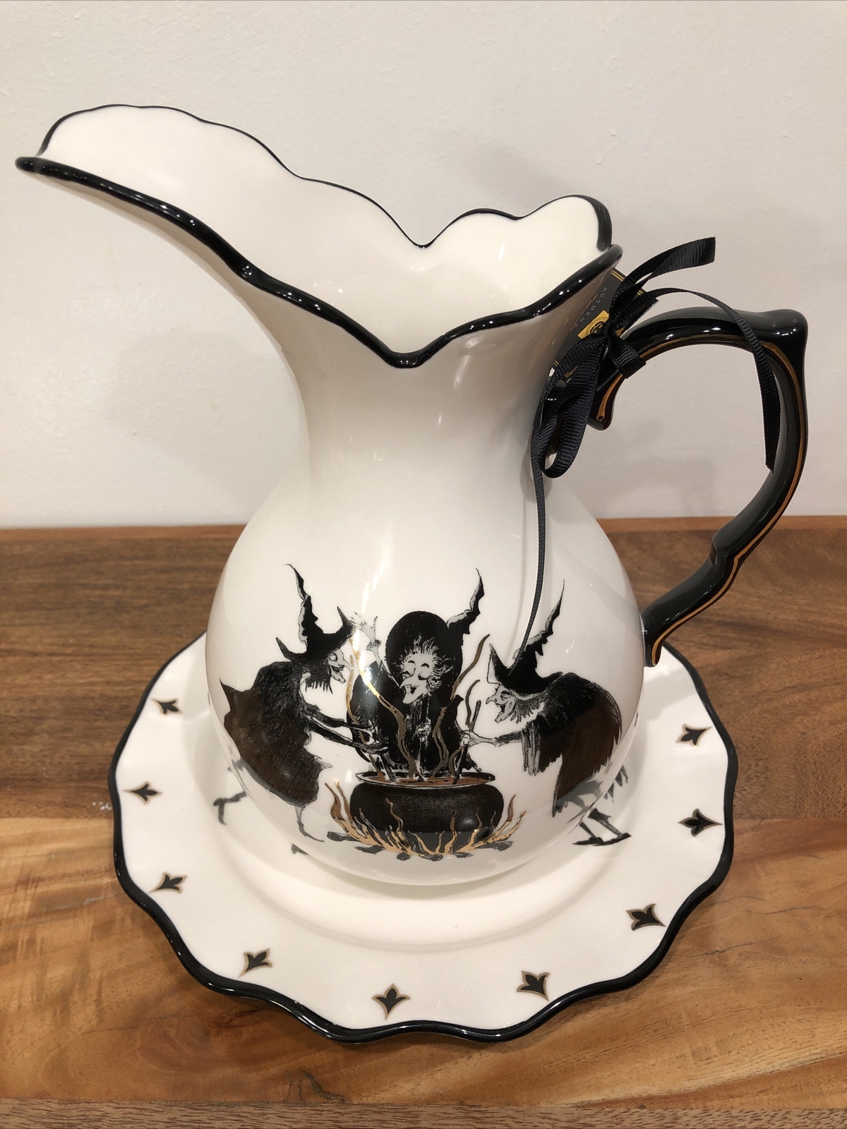 Potters Studio Witches Pitcher + Plate Set Halloween Theme | eBay