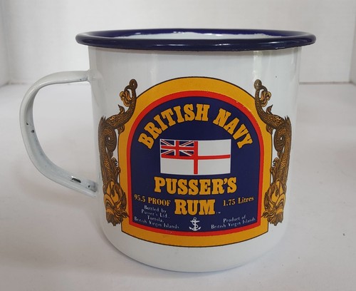 Pusser's Rum Enameled Metal Mug Cup, 16 Oz. EXC | eBay