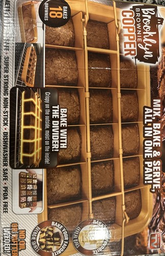 Brownie Pan, Dividers Baking Tray,Baking Corner Brownies Pan, 18 pre ...