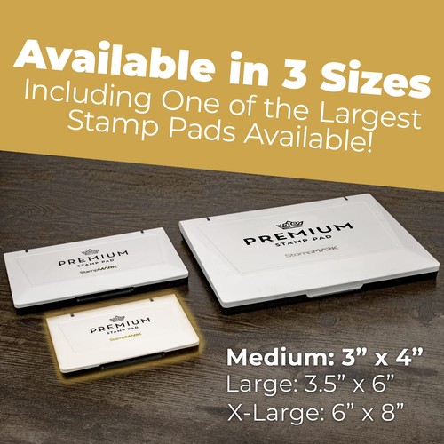 StampMark Premium Stamp Pad Medium Size 3" x 4" - for Medium, Green | eBay