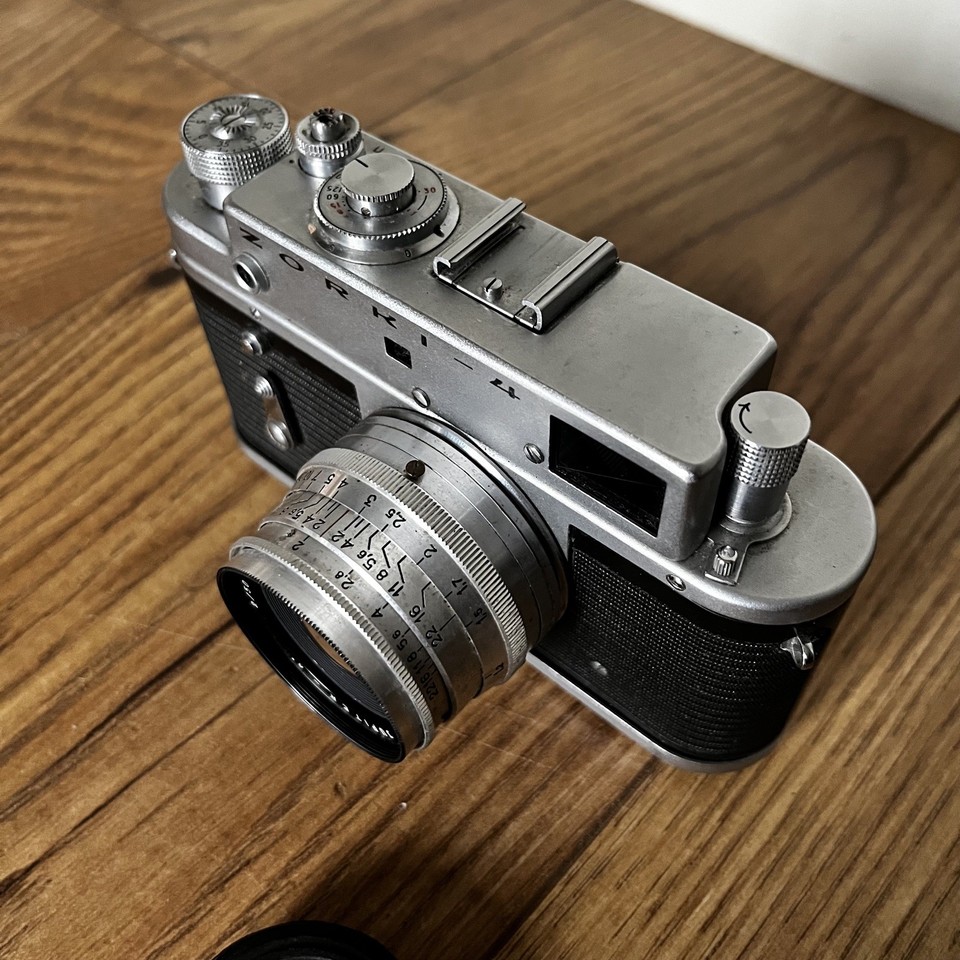 Zorki-4K Soviet Rangefinder Camera With Jupiter-8 50mm F/2 Lens & Case ...