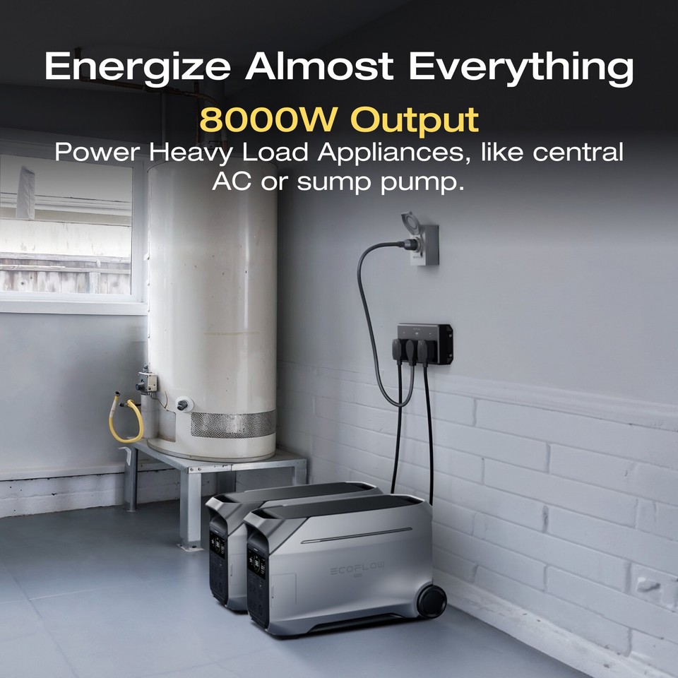 EcoFlow DELTA Pro 3 8000Wh Portable Power Station with Extra | eBay