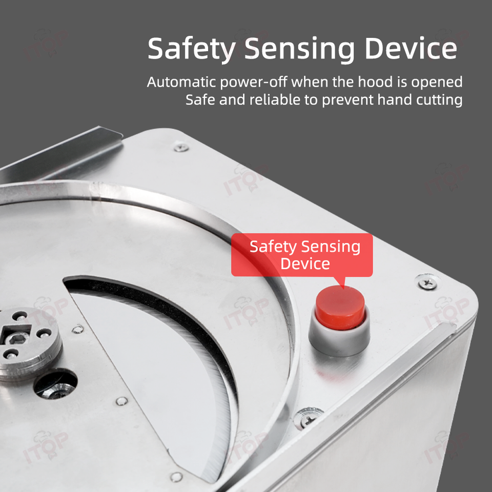 Sausage Slicer Electric Salami Cutter Oblique Slice Machine 250W ...