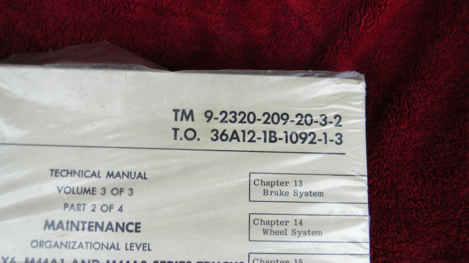 1981 2.5 Ton, 6x6, M44A1, M44A2 Series Trucks TM 9-2320-209-20-3-2 Army ...