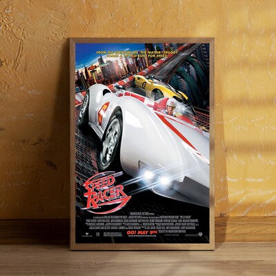 Speed Racer Movie Poster 2008 Retro Film Art Print Vintage Style Wall ...