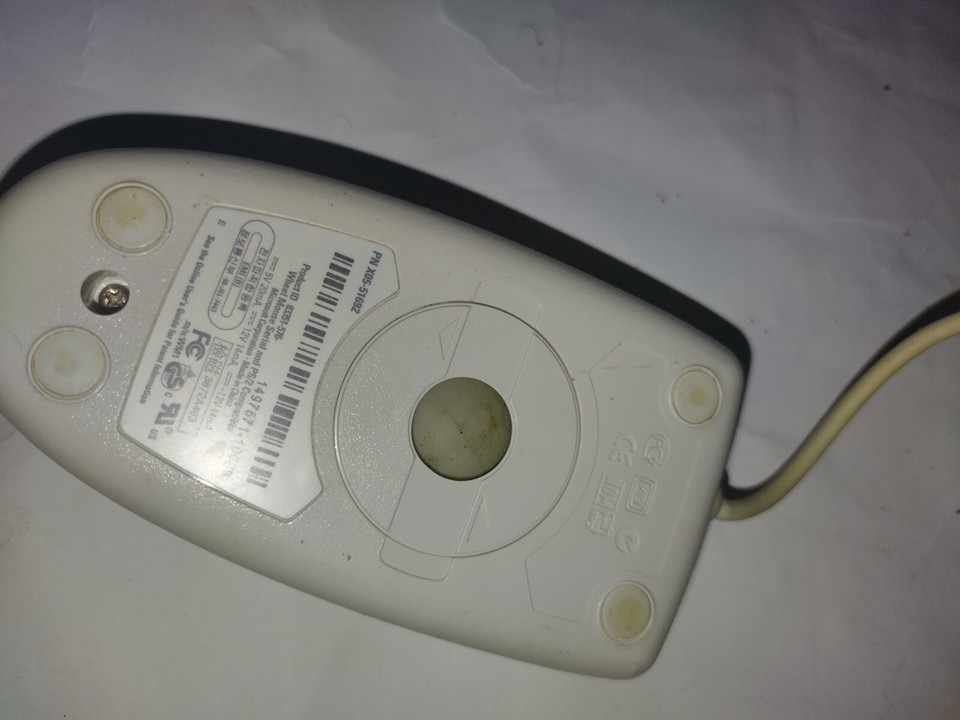 Vintage Microsoft Intellimouse 1.2A Mechanical Ball Wheel Mouse 0886MJ ...