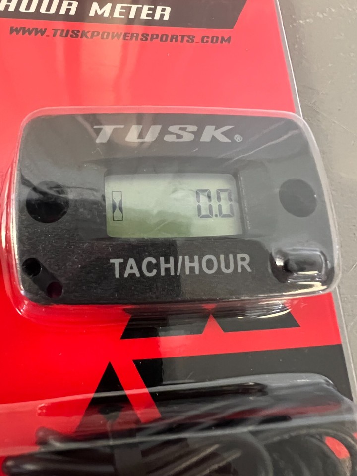 Hour Meter + Mount Bracket Combo Tusk Engine Hour Meter MX Dirt Bike ...