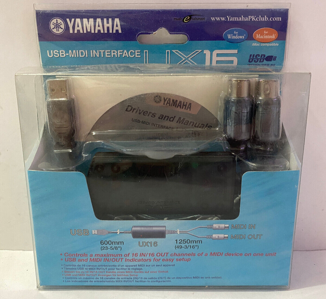 Yamaha Usb-midi Interface Ux-16 for sale online | eBay