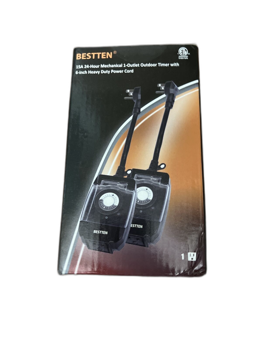 Utilitech Outdoor Timer With 2 Grounded Outlets 15amp 2