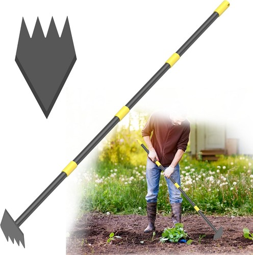Long Handle Weeding Hoe 2 in 1 Adjustable 60" Yard Tool for Planting | eBay