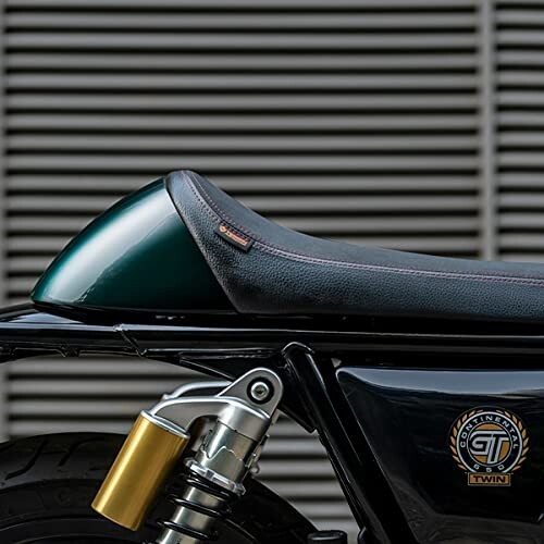 ROYAL ENFIELD GT 650 & INT 650 TOURING RIDER SEAT WITH SINGLE GREEN ...