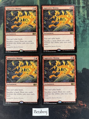 4x MTG Aggressive Mining - Magic 2015 (M15) (Playset) | eBay