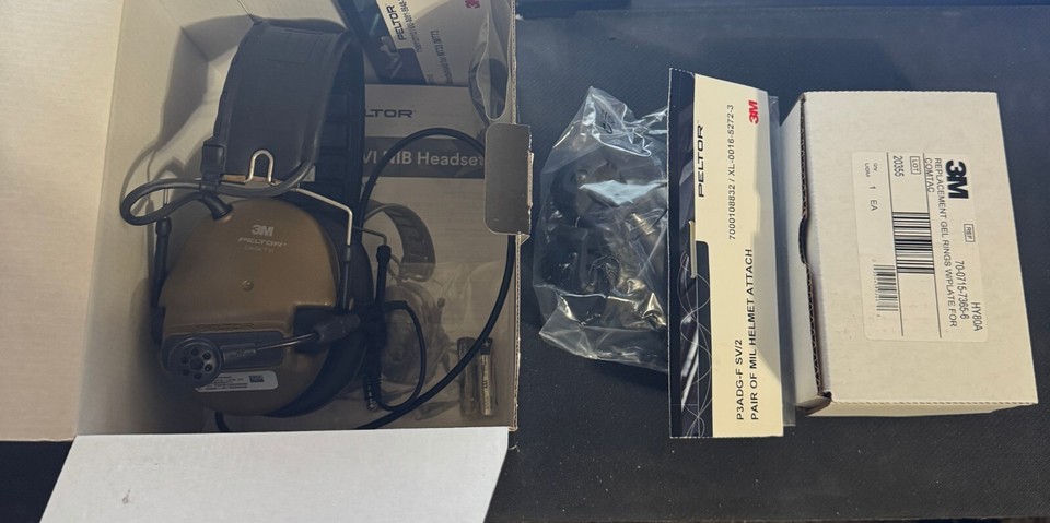 3M PELTOR Comtac VI NIB Headset Single DL, FDE Tan | eBay
