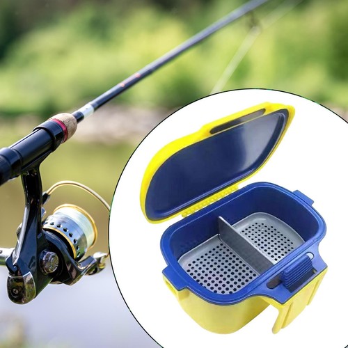 Fishing Lure Case Portable Red Worm Box for Fishing Swivels Fly Baits ...