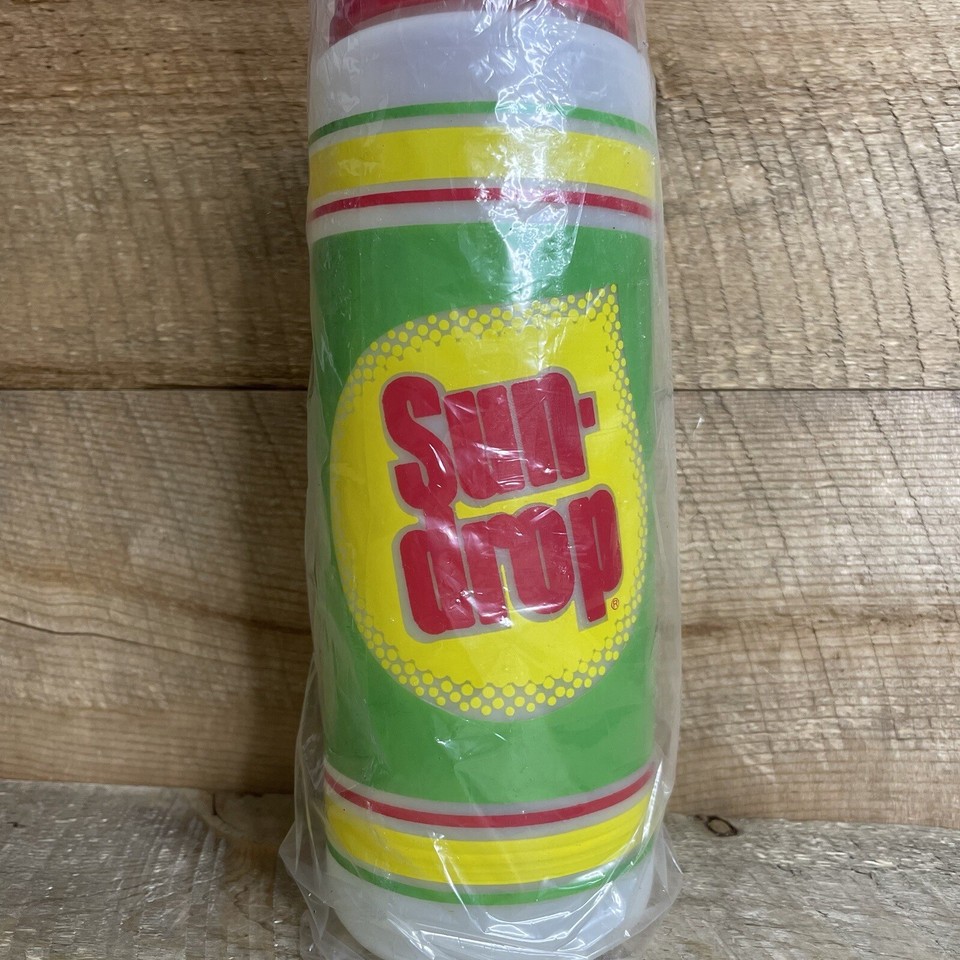 Vintage Sun Drop Soda Pop Water Bottle Sealed New Old Stock Sun-Drop ...