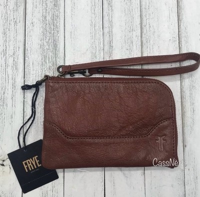 FRYE L-Zip Leather Wristlet | eBay