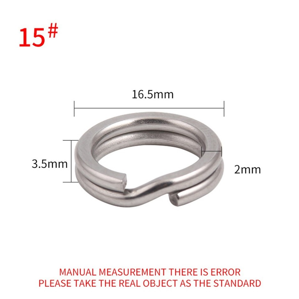 Split Ring Connector Split Ring Fishing Outdoor Sports Silver Connector ...