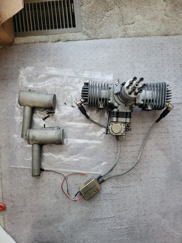 DL 100cc Twin Cylinder Model Airplane Engine | eBay