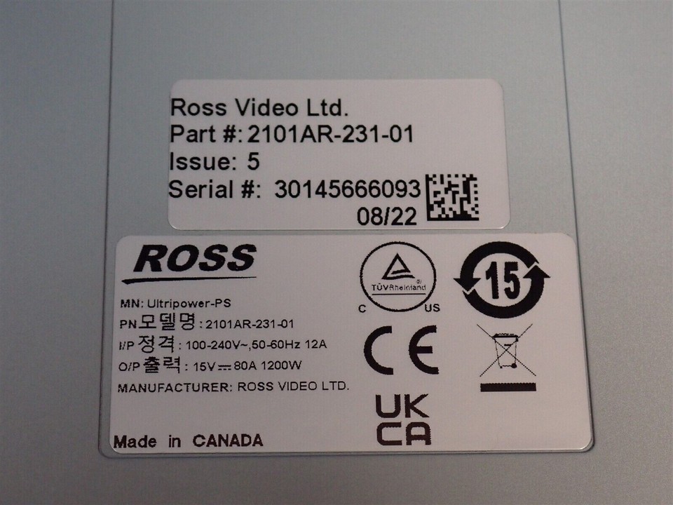 Ross Ultripower-PS Ultrix External Power Supply (B3) | eBay