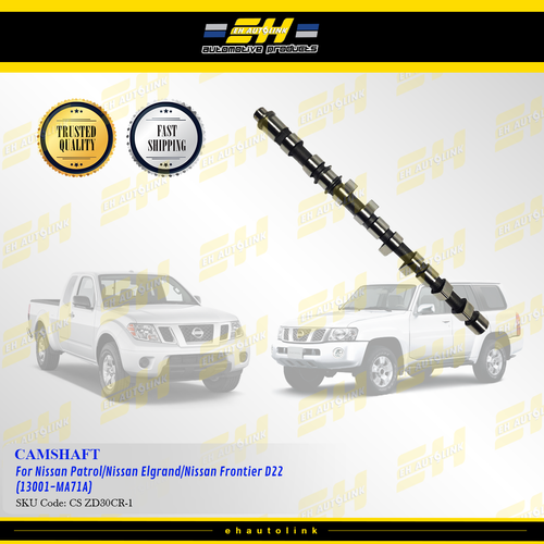 Exhaust Camshaft For Nissan Patrol Frontier D22 ZD30 Common Rail (13001 ...