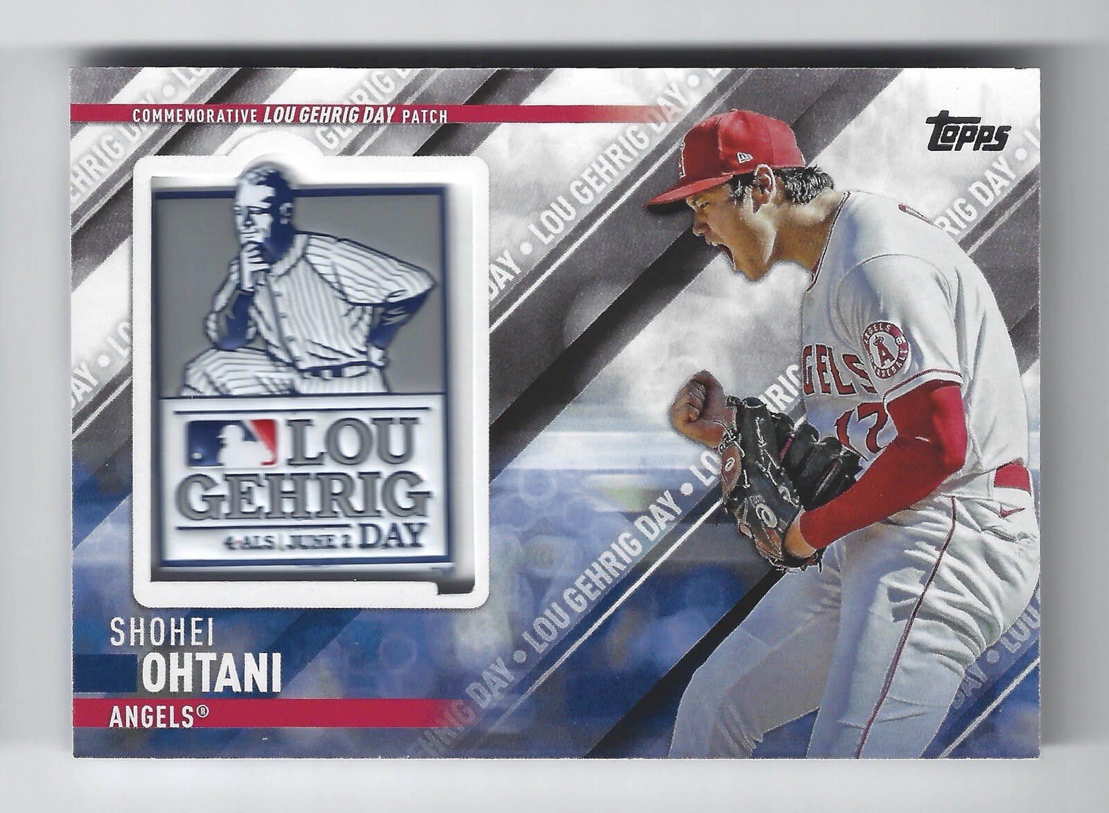 2022 Topps Update Shohei Ohtani Lou Gehrig Commemorative Patch #SEP-SOH ...